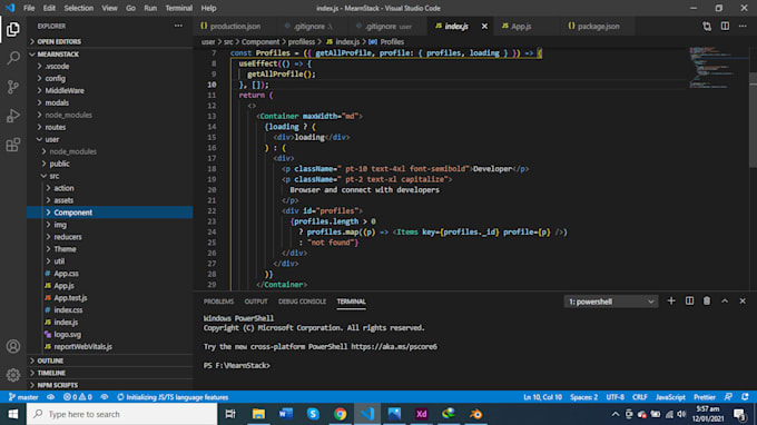 Do front end web development in react js and javascript by B_sanaullah | Fiverr