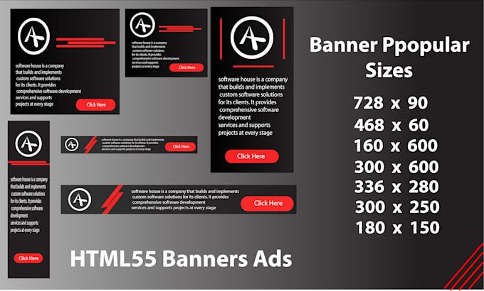 Design animated gif and static web banners by Umaramjad123 | Fiverr