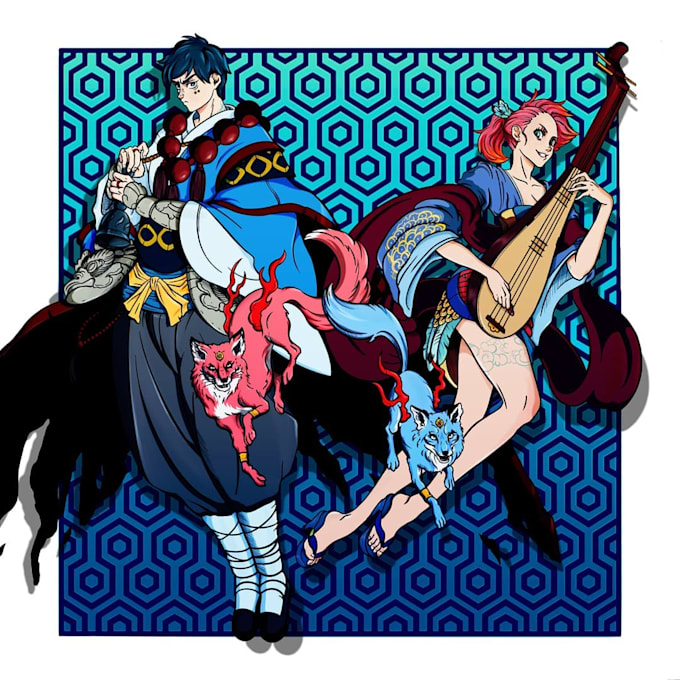 Ilustraciones con estilo anime by Minidit | Fiverr