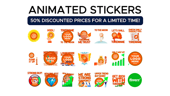 Create Animated Telegram Sticker For Crypto Projects Tgs By