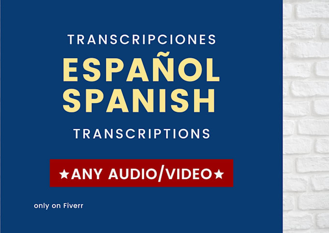 Transcriptions in spanish español by Sofiaamart | Fiverr