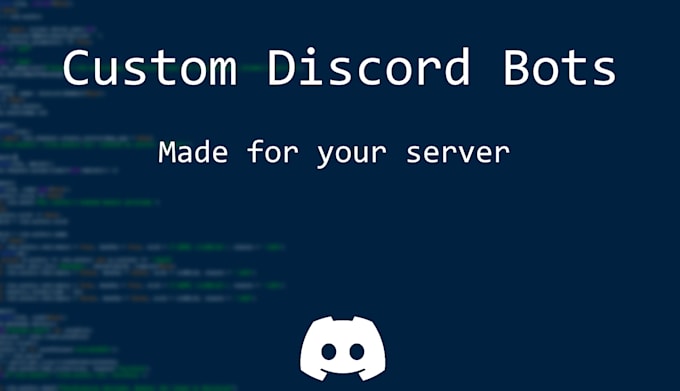 Create a personalized discord bot for you by Miodek_ | Fiverr