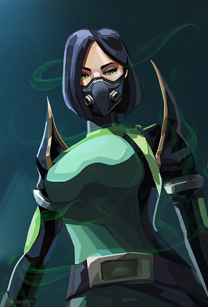 Make you valorant style art by Blackhorsearts | Fiverr