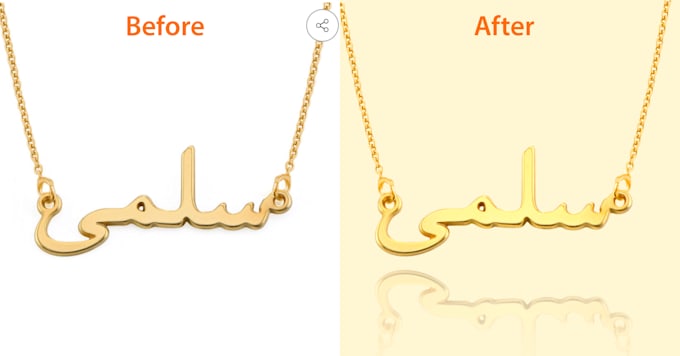 Retouch jewelry, metal, mirror shadow, remove background by ...