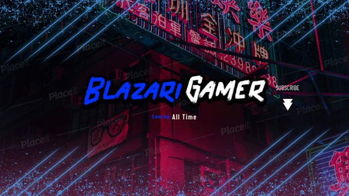 Design an ultimate gaming banner for youtube, facebook, instagram by ...