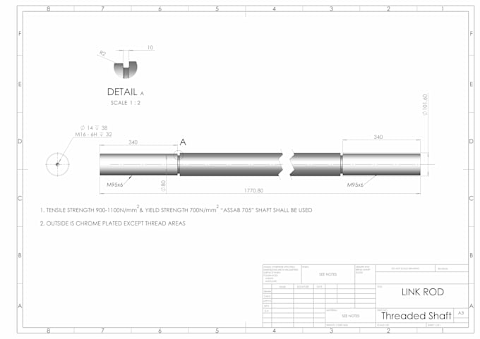 Do 2d part and assembly drawings for manufacturing by Prototeq | Fiverr