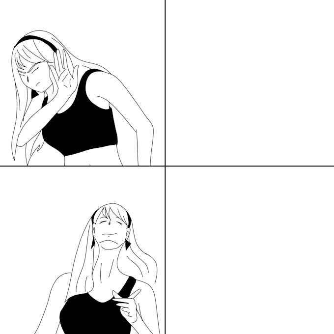 Create you in a meme template by Yuki_digitalart | Fiverr