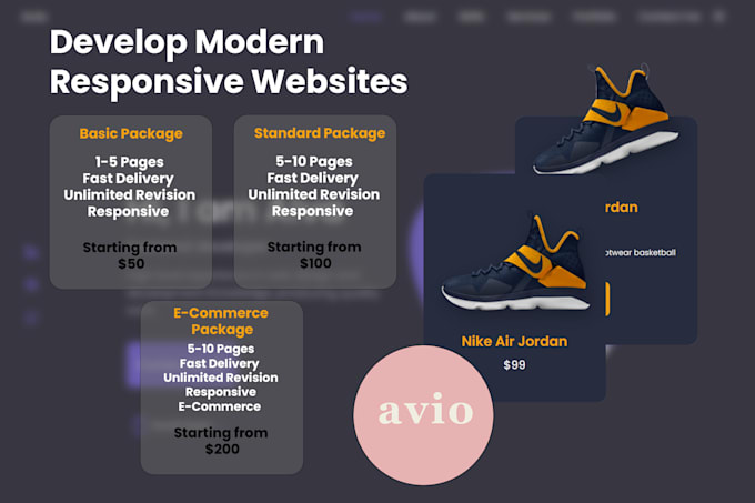 Design and develop modern responsive websites by Avio_creations | Fiverr Design and develop modern responsive websites by Avio_creations | Fiverr