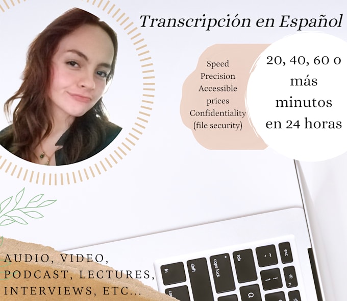 Provide quality spanish transcripts by Nya_creates | Fiverr