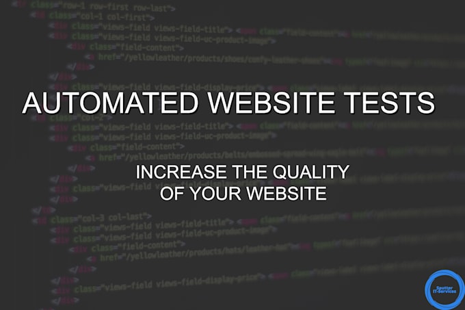 Create automated website tests by Mikesautter | Fiverr Create automated website tests by Mikesautter | Fiverr