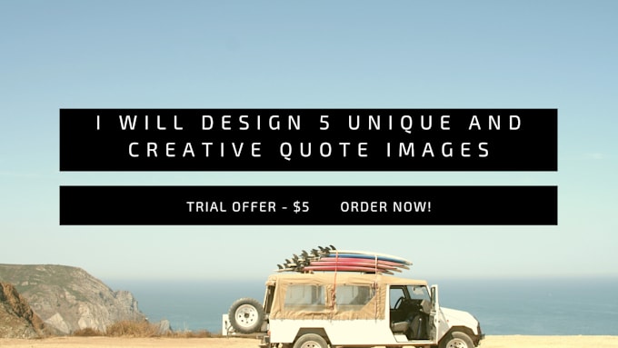 Design 5 unique and creative quote images by Iamtedda | Fiverr