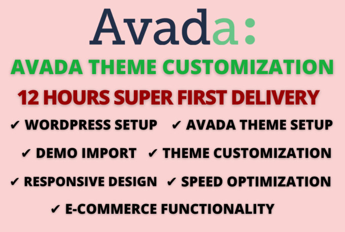 Do Wordpress Avada Theme Demo Setup And Do Customization By Mlnahid