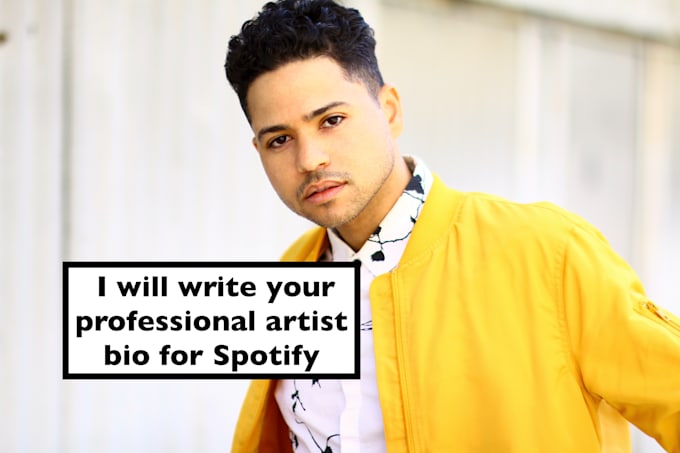 Write your professional artist bio for spotify, apple music by ...