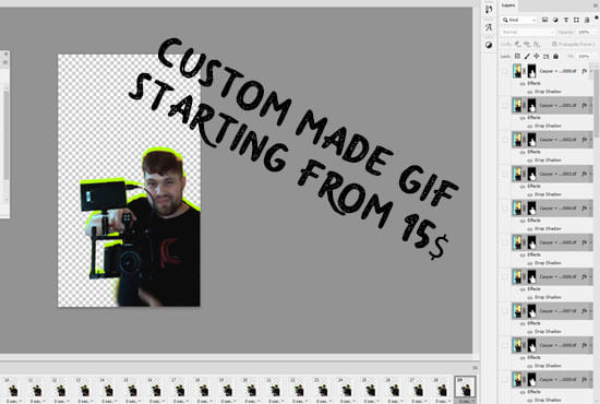Make a customized gif from your video or photo by Shootsxmenting | Fiverr