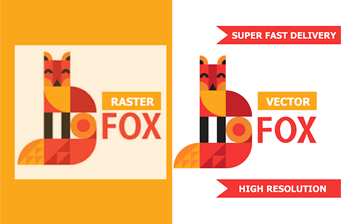 Vector tracing, redraw, convert raster logo to vector art by ...