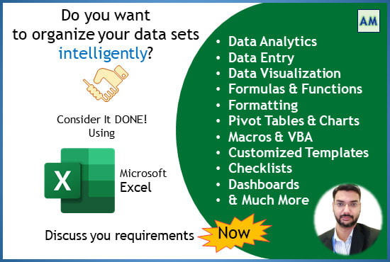 Help you to solve all microsoft excel problems by Abdullah1582 | Fiverr