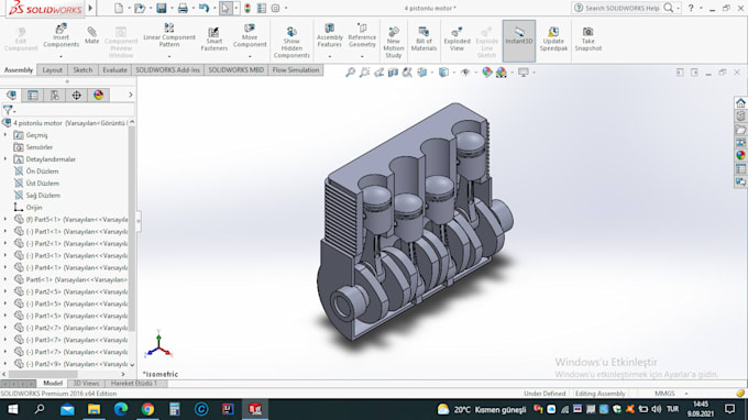 Design 2d drawings and 3d cad modelling at solidworks by Furkangem | Fiverr