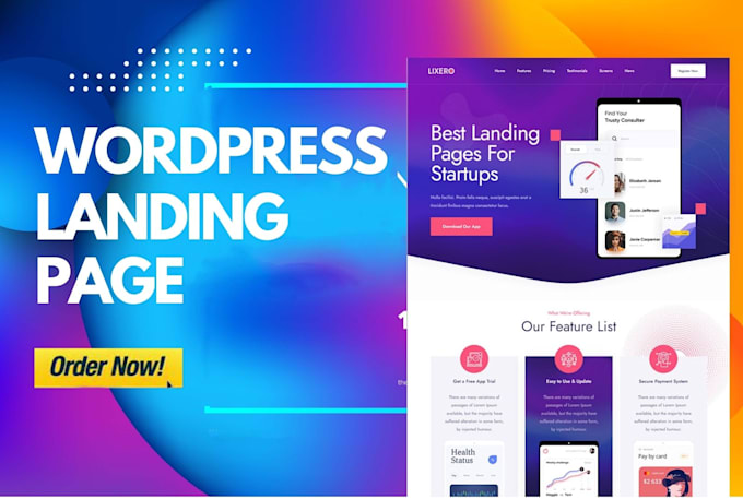 Design wordpress landing page or elementor landing page design by elementor pro by Coder_taher ...