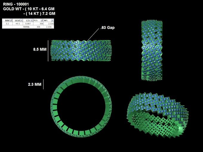 Do professionally create 3d matrix model of any jewelry and any 3d ...