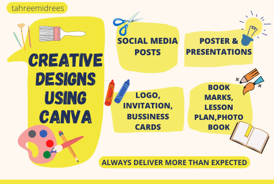 Make eye catchy incredible social media posts on canva by Tahreemidrees ...