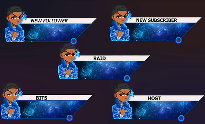 Design animated twitch, youtube simple alert box by Laksdis | Fiverr