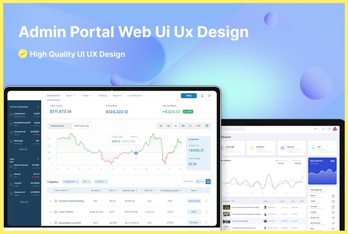 Design dashboard, admin portal web app ui ux by Kushboor | Fiverr