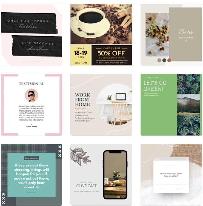 Design editable social media templates in canva by Nekaofficial629 | Fiverr