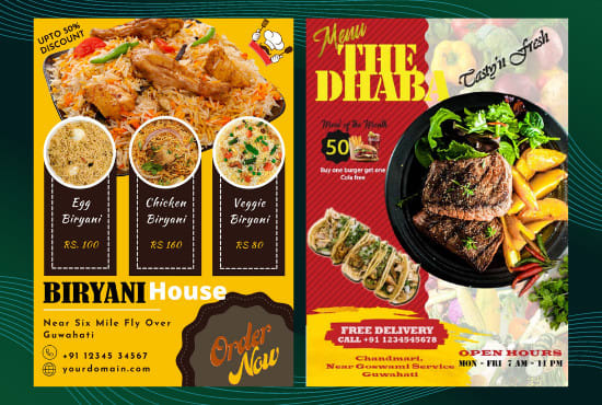 Design professional menus for restaurants and hotels by Zealgraphicus ...