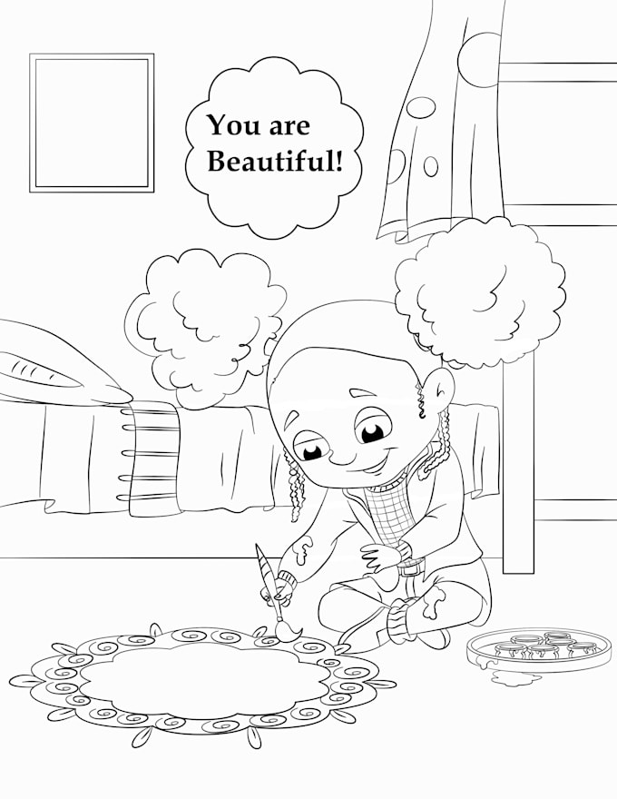 african american baby coloring pages