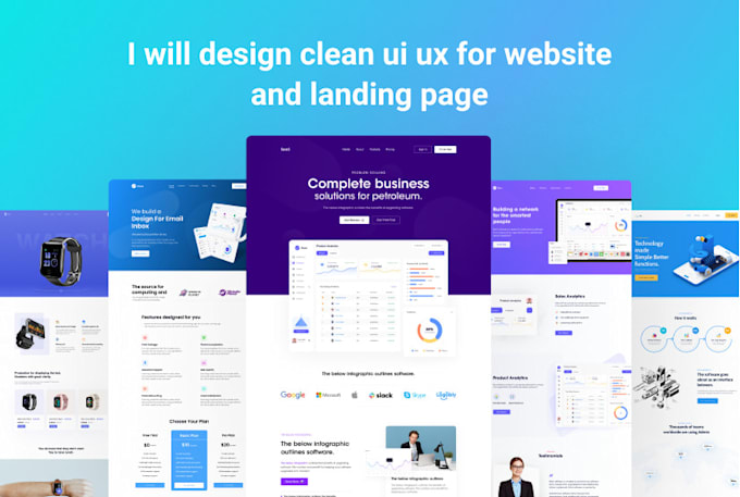 Design clean ui ux for website and landing page by Alaminhossen75 | Fiverr