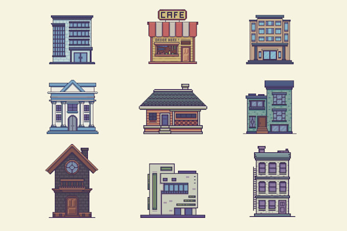 Create an unique pixel art building for you within 12 hours by ...