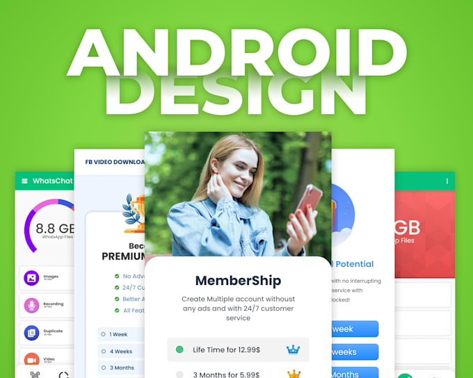 Design modern ui ux android, ios ui ux and web ui ux by Graphty123 | Fiverr