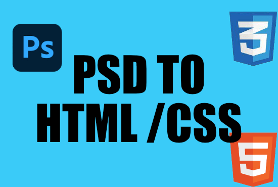 Turn your design into html css by Lcthur | Fiverr