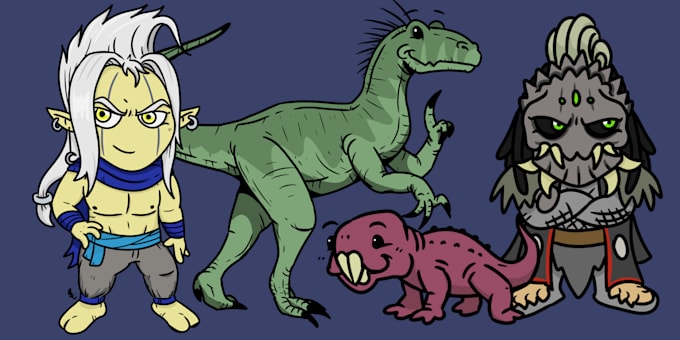 Draw cartoonized versions of characters you like by Silviomarques | Fiverr