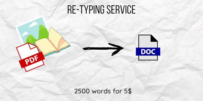 Retype a picture into a word document by Tomthedog | Fiverr