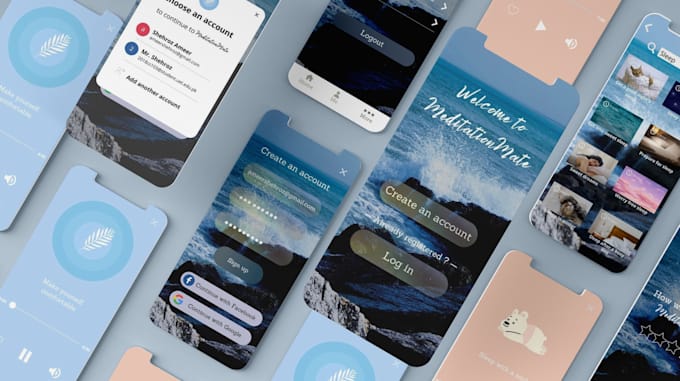 Design ui ux design for your mobile app using photoshop xd by Shehroz ...