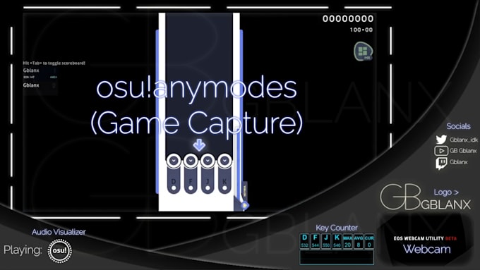 Make you a simple osu streaming overlay by Gblanx | Fiverr