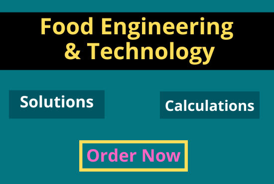 Make food engineering solutions, assignments and case studies by Sana ...