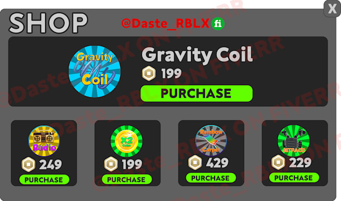 Create a ui for your roblox game by Daste_rblx | Fiverr