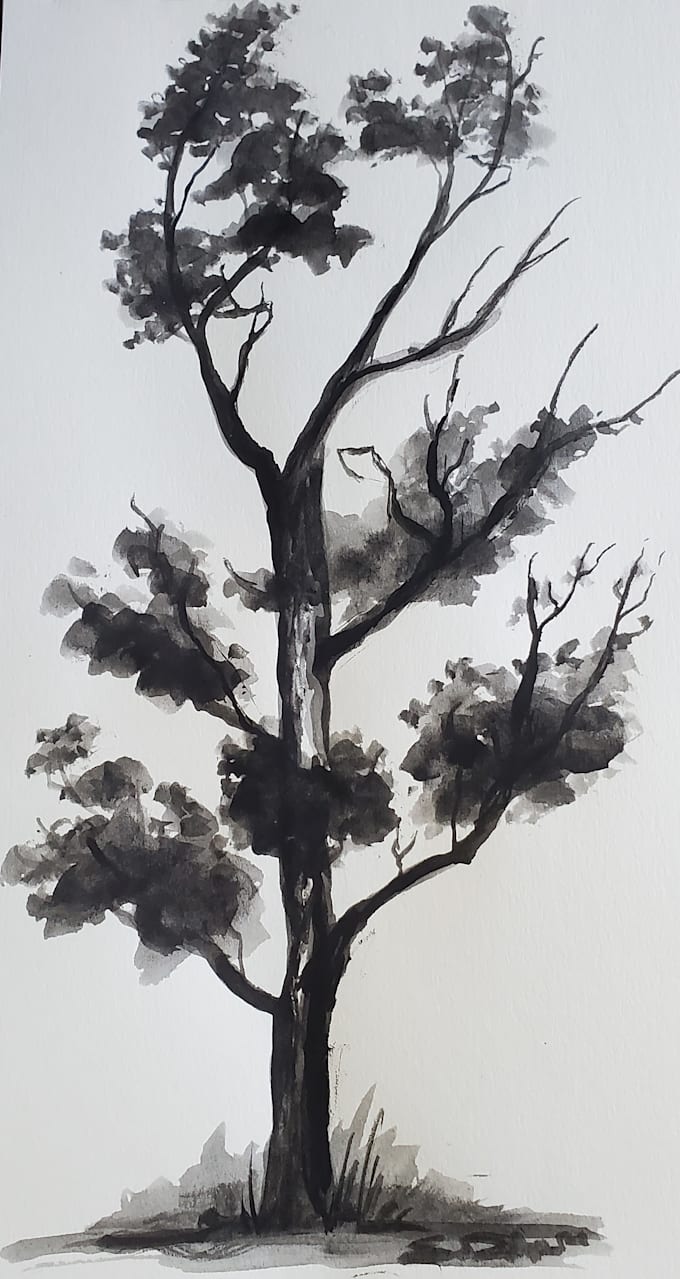 Paint you a stylized tree by Stevedolanartis | Fiverr