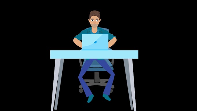 Design and animate your gif static character, static icon, banner in ...