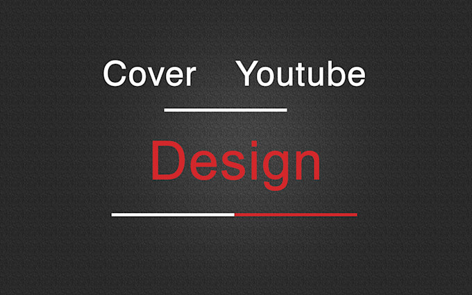 Creative youtube cover for you by Cairodesign | Fiverr