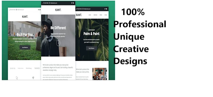 Design creative unique email template by Anushaijaz | Fiverr