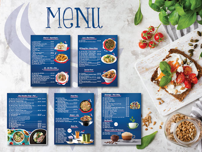 Do professional menu, restaurant menu, and pricelist by Tileanh | Fiverr