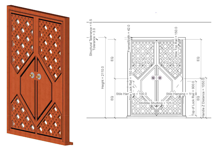 Create parametric complex facade and families with revit by Kirubel ...