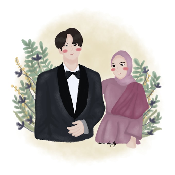 Draw digital crayon watercolor illustration for you by Serendigity | Fiverr