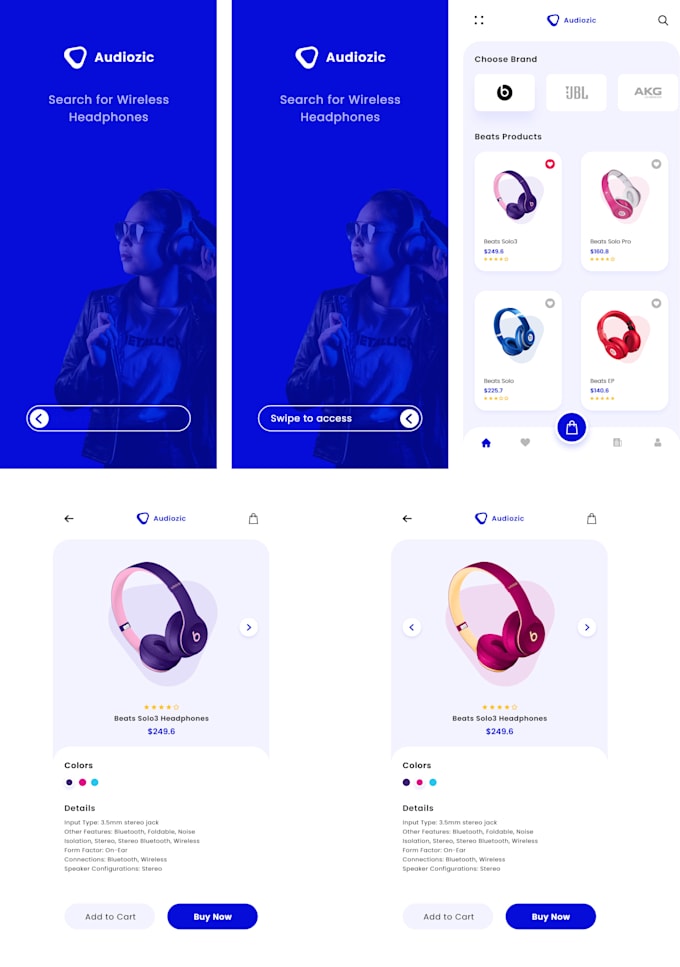 Design cool ui ux , and website template in xd, psd, figma by ...