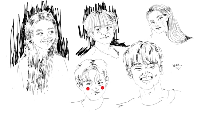 Sell line art digital drawings for you by Lekhangnguyen | Fiverr