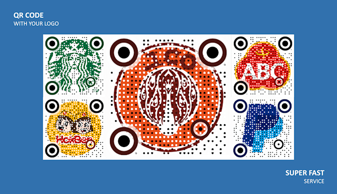 Create special qr code design with big logo by Muhamdan | Fiverr