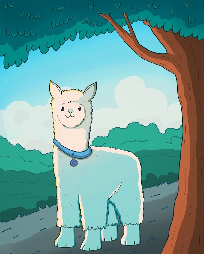 Draw a 2d cartoon illustration for you by Rounakdraws | Fiverr